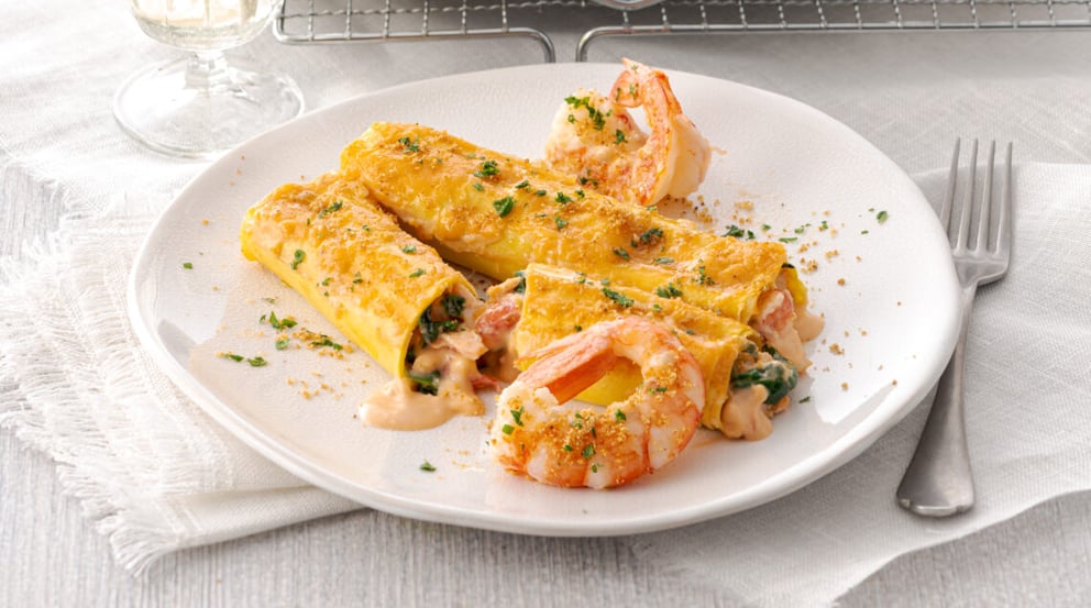 Cannelloni di mare alla salsa Nantua - Sale&Pepe