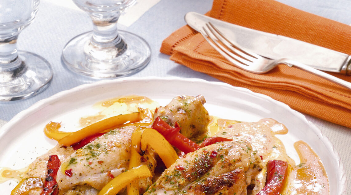 Fusi di pollo ai peperoni | Sale&Pepe