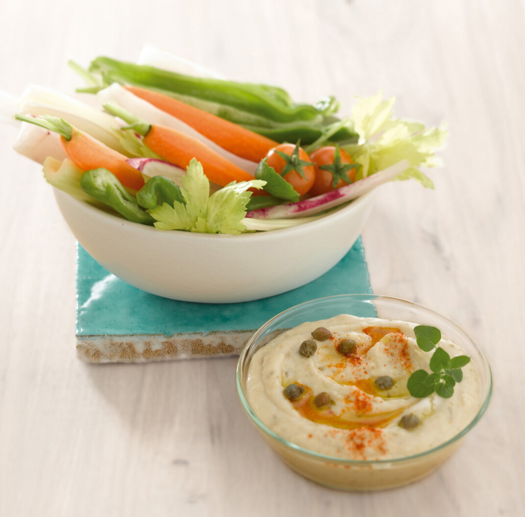 Dip di verdure con hummus leggero | Sale&Pepe