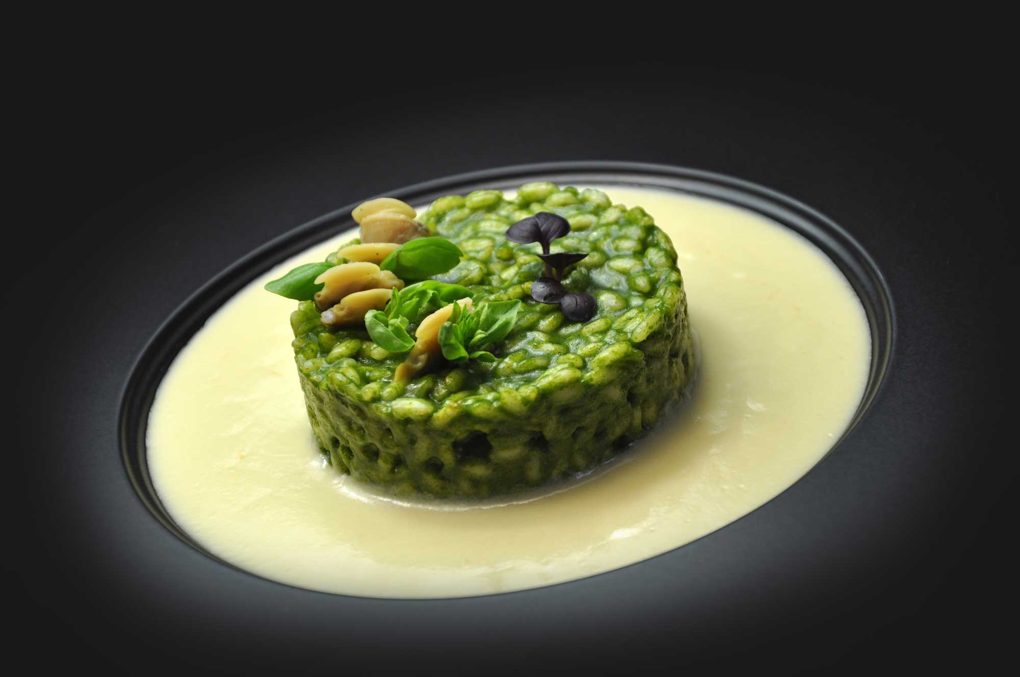 Riso in verde con lupini di mare al forno e salsa al Riesling | Sale&Pepe