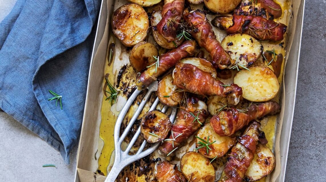 Ali di pollo con bacon in agrodolce e salsa barbeque - Sale&Pepe