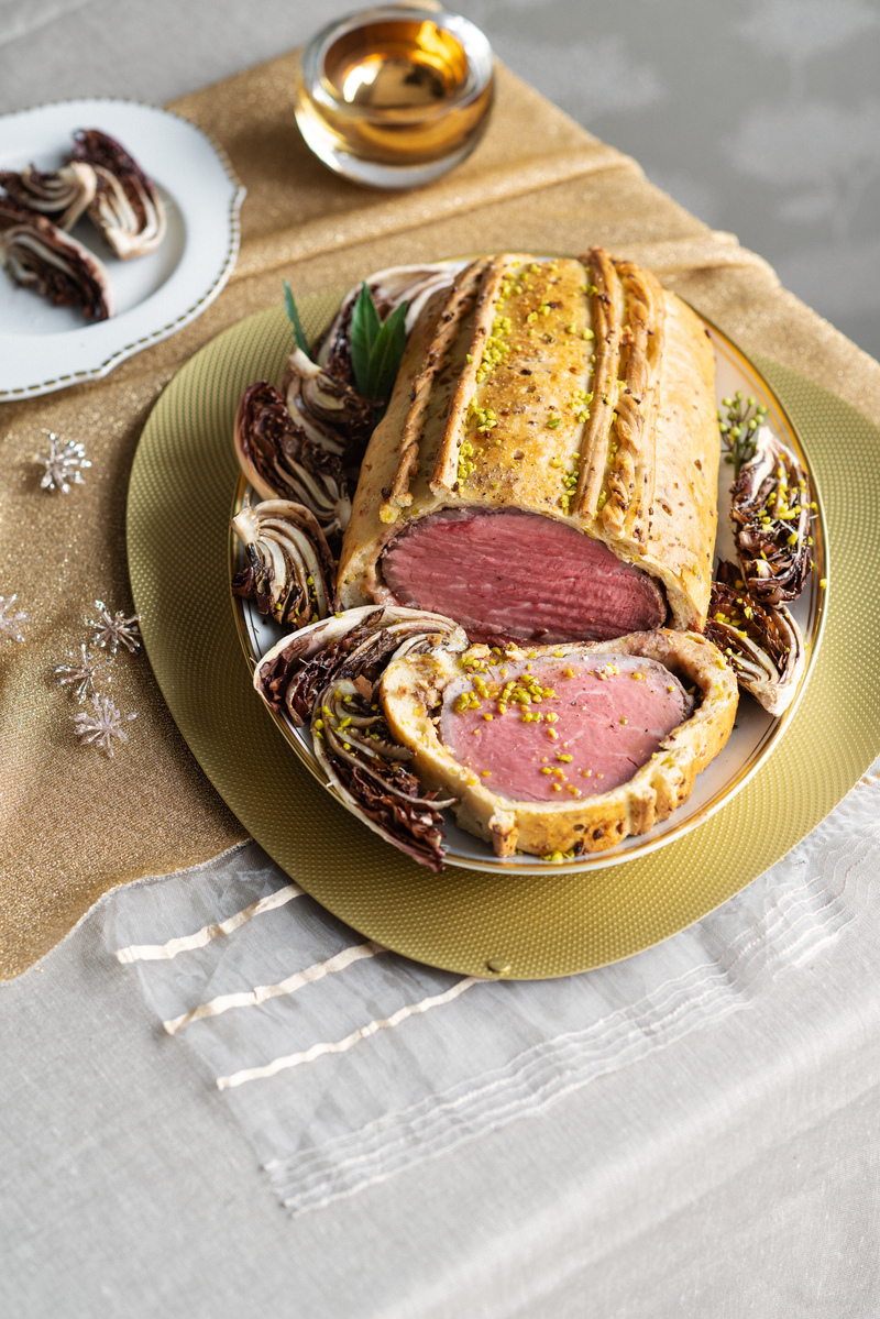 Filetto di manzo in crosta con radicchio - Sale&Pepe