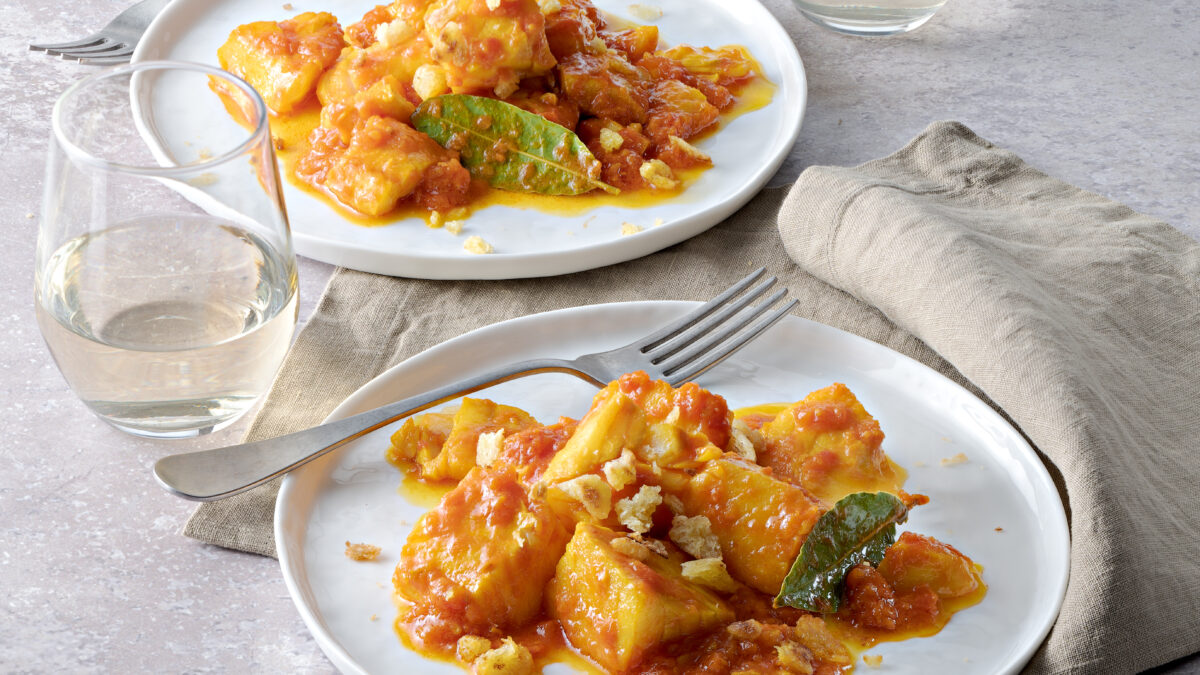 Merluzzo in salsa di zafferano - Sale&Pepe