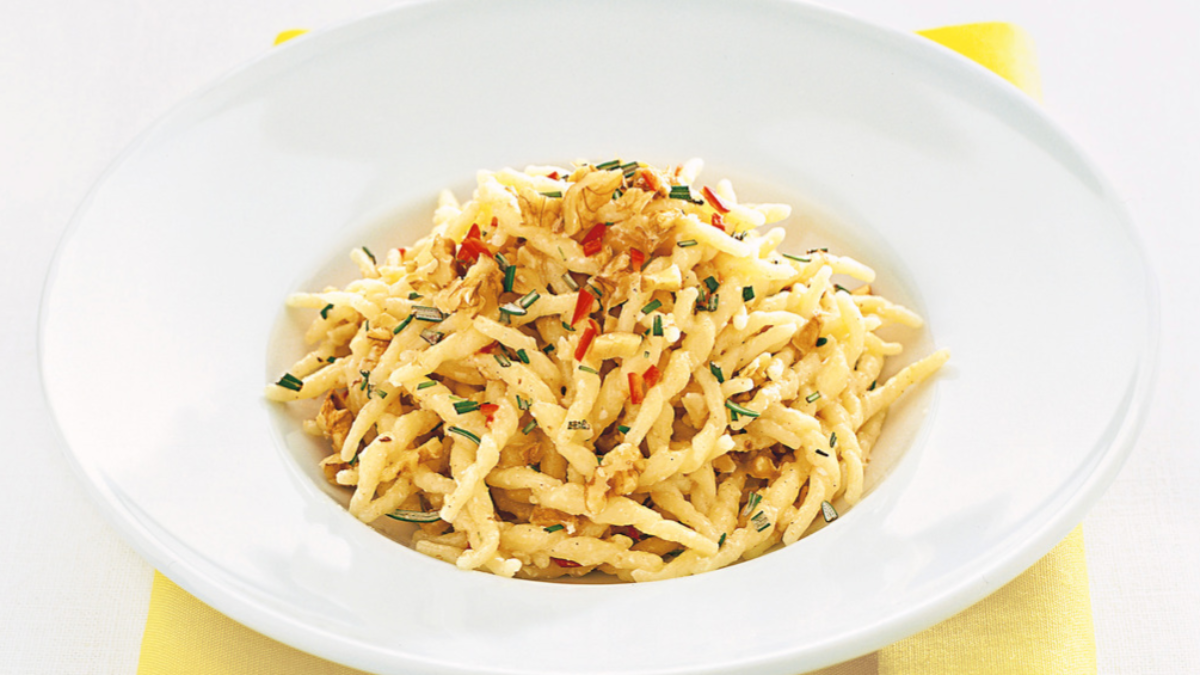 Trofie alle noci, miele d'acacia e pecorino - Sale&Pepe