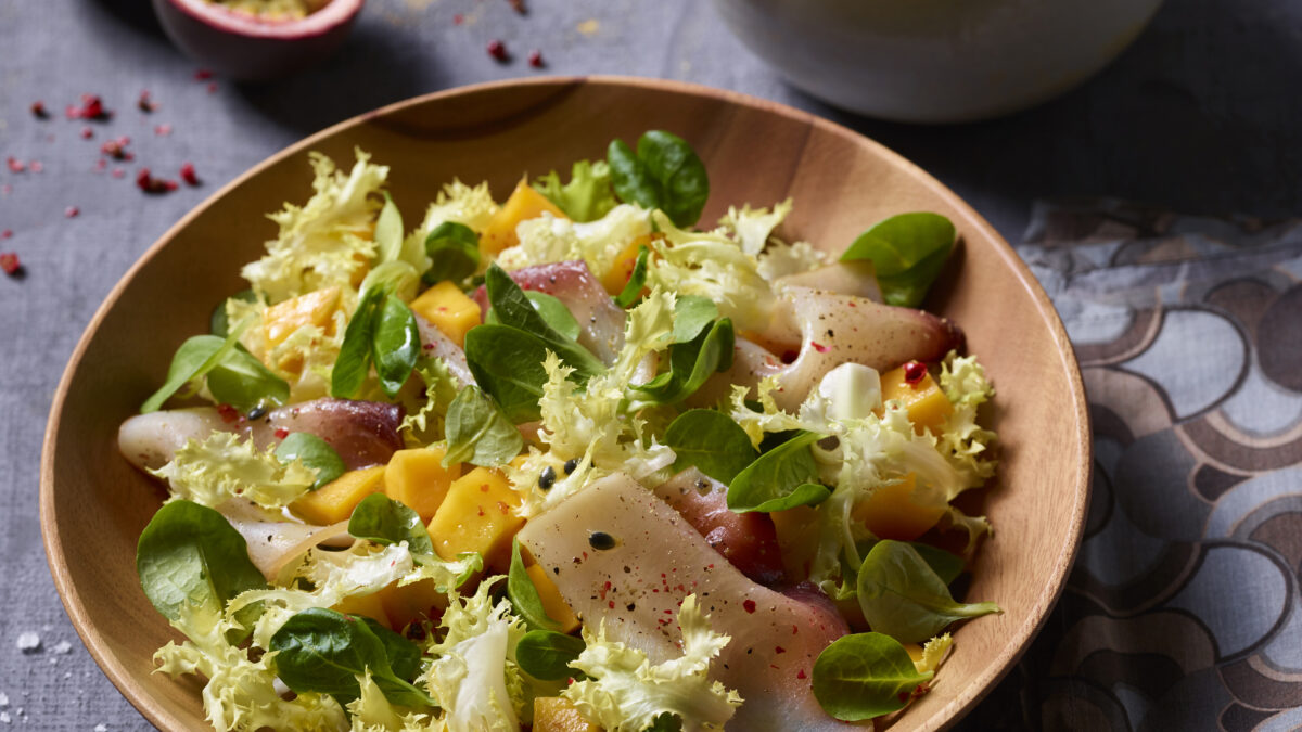 Insalata di mango e pesce spada affumicato - Sale&Pepe