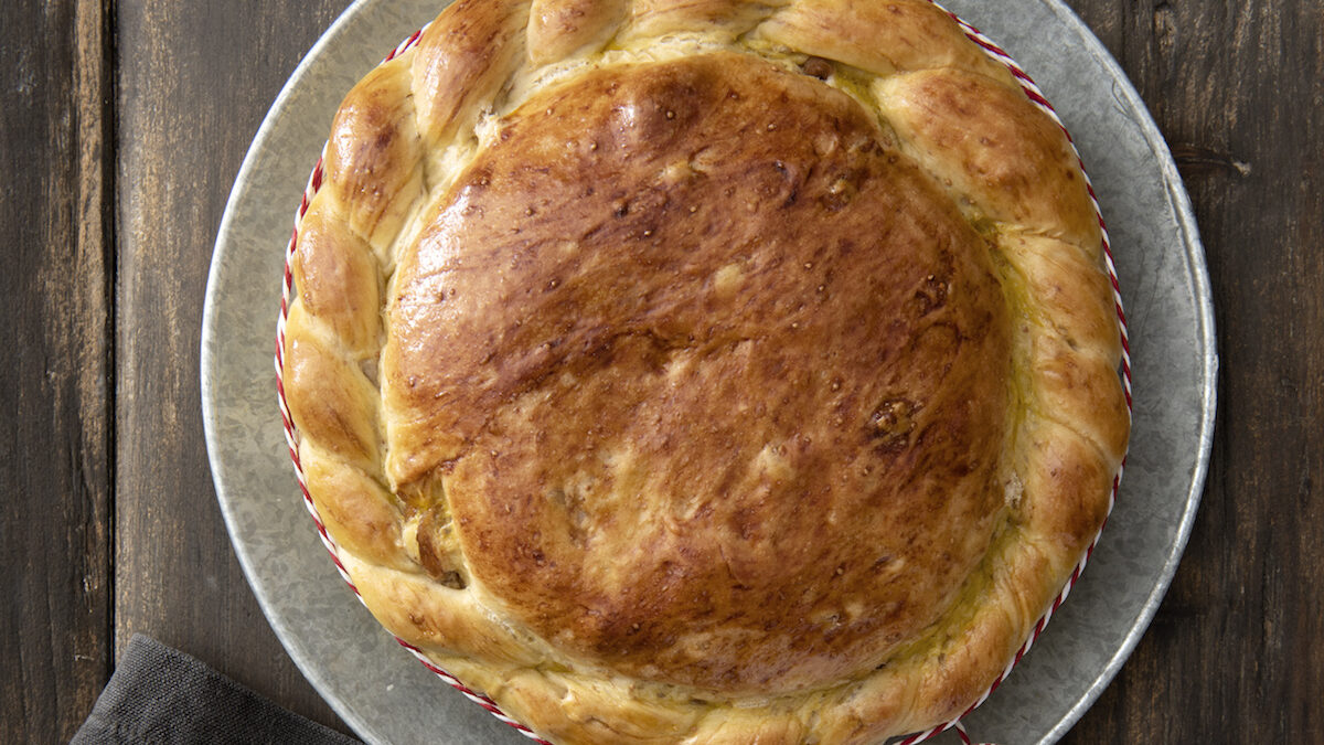 Ruota di pane ai fichi secchi - Sale&Pepe