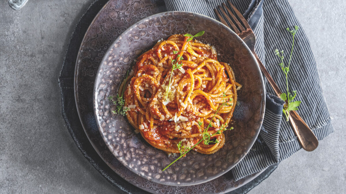 Spaghetti risottati ai pomodori secchi e Parmigiano - Sale&Pepe