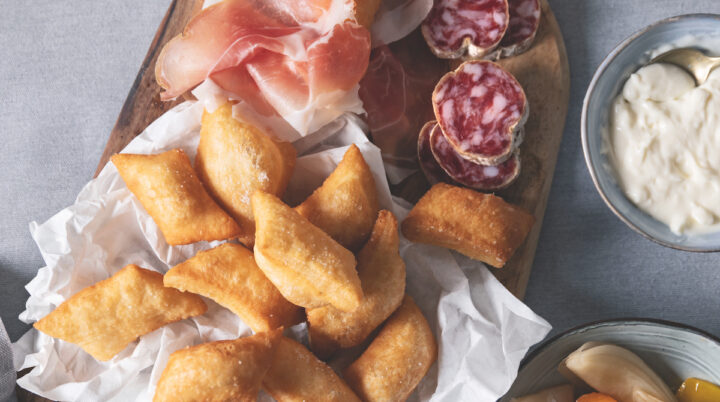 Torta fritta con culatello e salame - Sale&Pepe